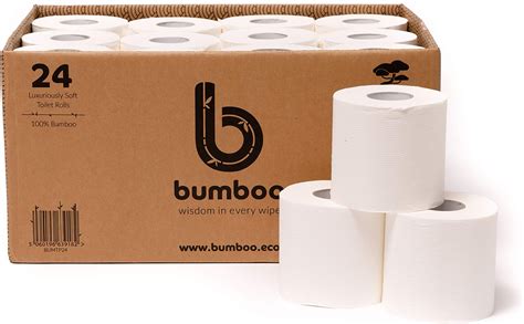 Bumboo Bamboo Toilet Roll 24 Pack Toilet Paper 3 Ply 300 Sheets