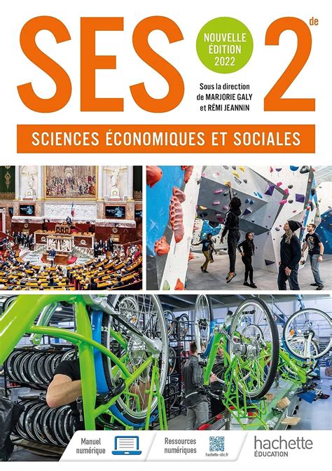 Sciences économiques et sociales 2nde Livre élève Ed 2022