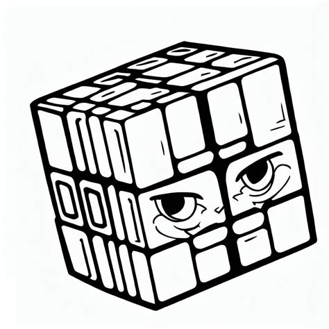 Desenhos De Cubo M Gico Ador Vel Para Colorir E Imprimir