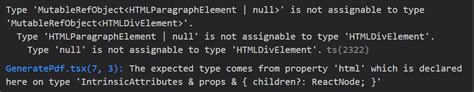 Reactjs Type Mutablerefobject Is Not Assignable To Type Mutablerefobject Stack Overflow