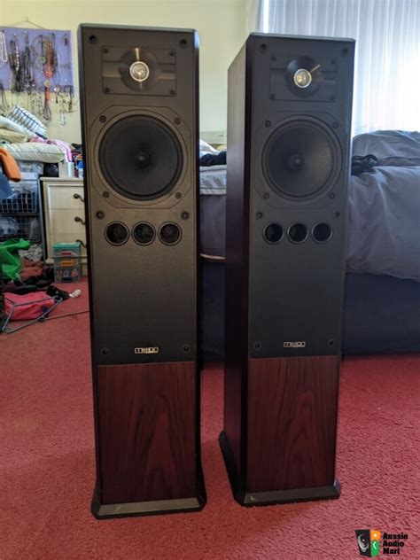 Mission Way Floor Standing Stereo Speakers Rosewood Cyrus