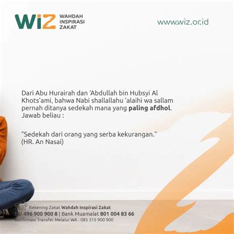 Sedekah Yang Paling Afdhol Wahdah Inspirasi Zakat
