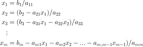solve triangular matrix forward and backward substitution gaussianwaves