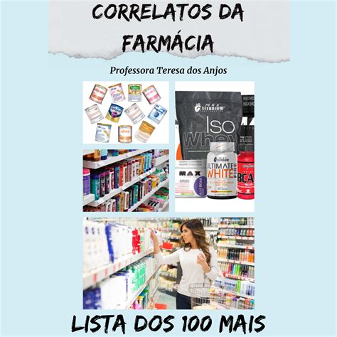 100 CORRELATOS MAIS VENDIDOS NA FARMÁCIA Teresa dos anjos mateus