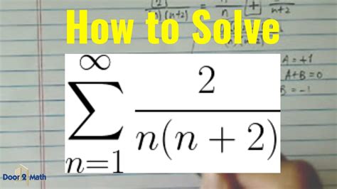 how to solve an infinite series youtube
