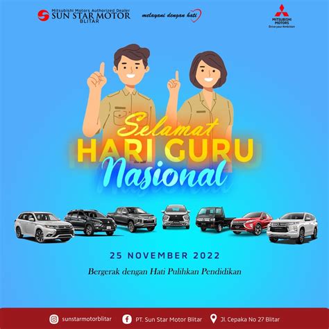 SELAMAT HARI GURU NASIONAL 25 NASIONAL 2022 PT SUN STAR MOTOR BLITAR
