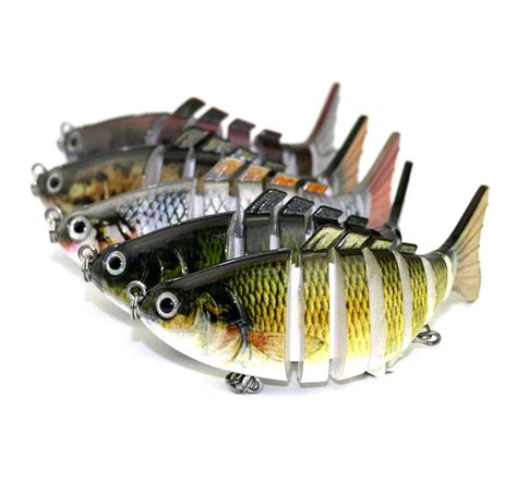 HENGJIA 10cm 15 4g 6 Treble Hooks Hard Plastic Diving Jointed Minnow