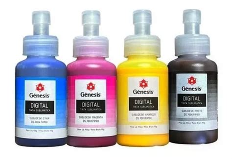 Tinta Sublimática Digital Gênesis 100ml Kit 4 Cores Frete grátis