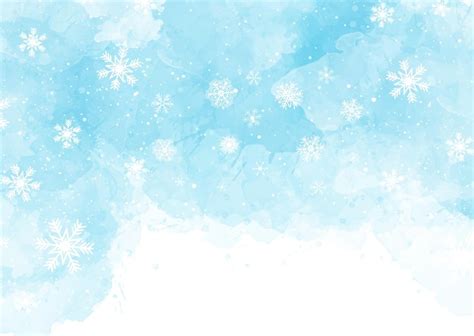 Fundo de natal aquarela flocos de neve caindo Vetor Grátis