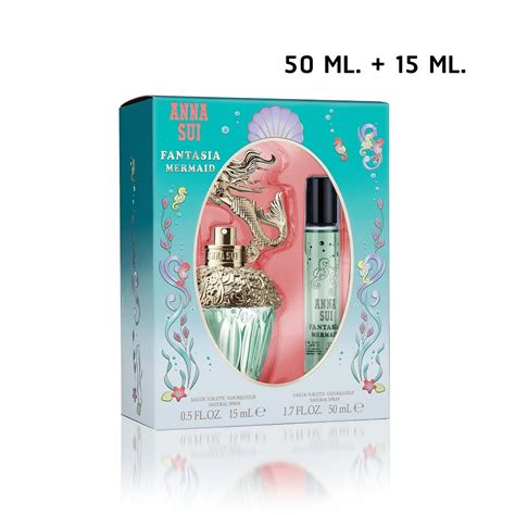 Set Anna Sui Fantasia Mermaid EDT Duo Set 50 ml 15 ml กลองซล ปาย