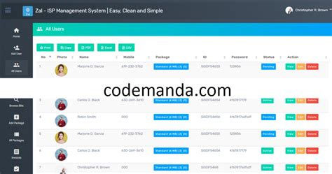Zal ISP Management System CodeManda PHP Script And WordPress Theme