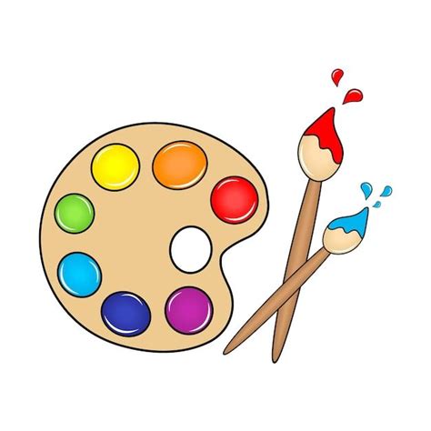 Paleta De Arte Tintas E Pinc Is Vetor Gr Tis Vetor Premium Em