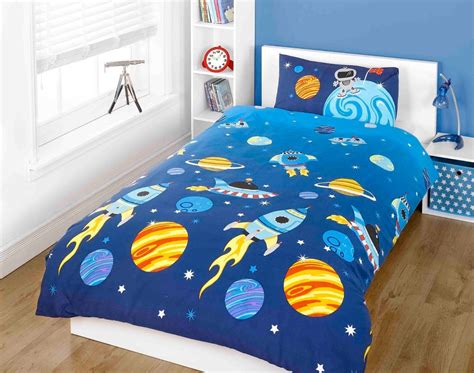 KOSMOS PLANETY GWIAZDY Pościel dla dzieci 140x200 TEXTIEL Sklep