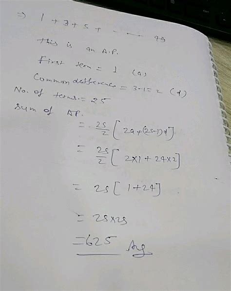 find the sum of odd integers from 1 to 2001
