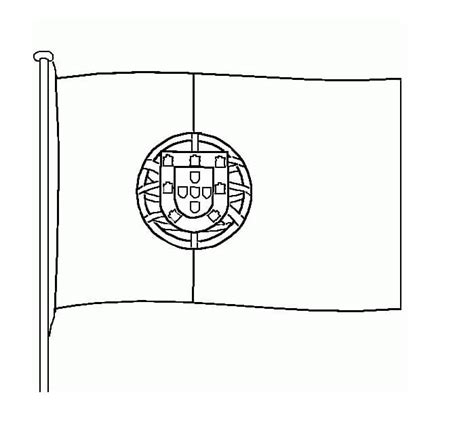 Desenhos De Bandeira De Portugal Para Colorir Pintar E Imprimir