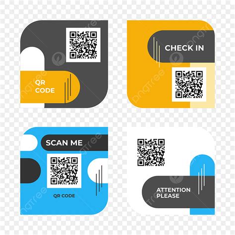 Código Qr Etiqueta Diseño Plantilla Vector Simple Moderno Abstracto