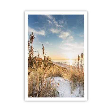 Obraz Plakat Północna plaża 70x100cm Krajobraz Morze Plaża