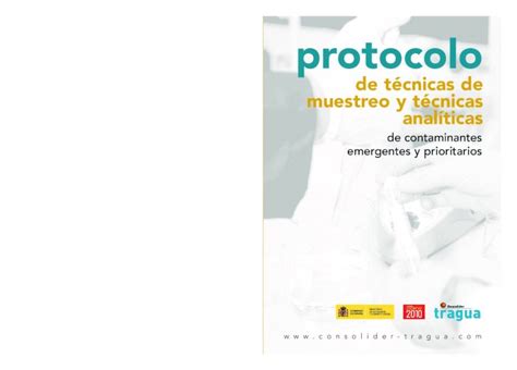 PDF Protocolo de técnicas de muestreo y técnicas analíticas de