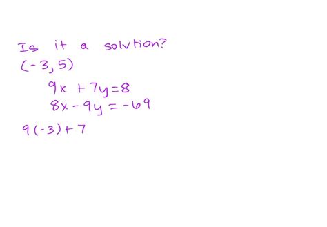 solved in exercises 1 4 determine whether the given ordered pair is a solution of the system