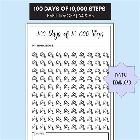 10k Step Challenge Etsy