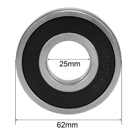 uxcell ABEC 3ベアリング 深溝玉軸受 6200 6300ボールベアリング 6305 2RS 1個
