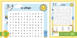 Sopa de letras Objetivos mundiales Igualdad de género