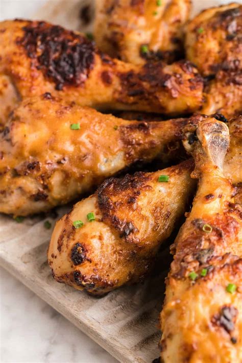 Air Fryer Honey Mustard Chicken Legs Fork To Spoon