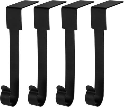 Guojanfon 4 Pack Christmas Stockings Holder Hanger Metal Hooks For