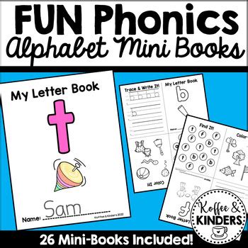 Fun Phonics Foldable Letter Books Alphabet Books By Koffee And Kinders