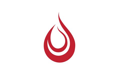 Logotipo de vetor de chama de fogo Símbolo de gás quente e energia V21