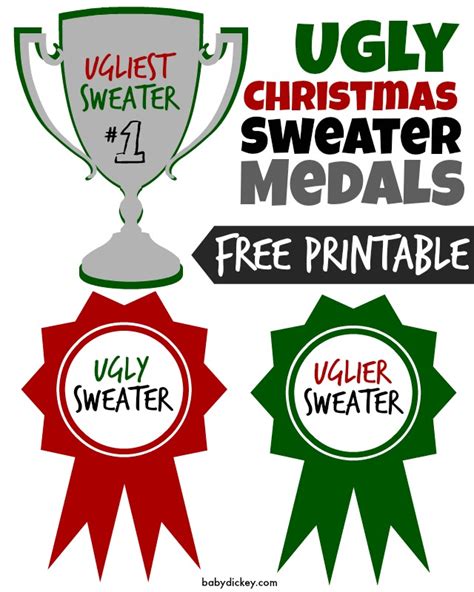 Ugly Sweater Certificate Template