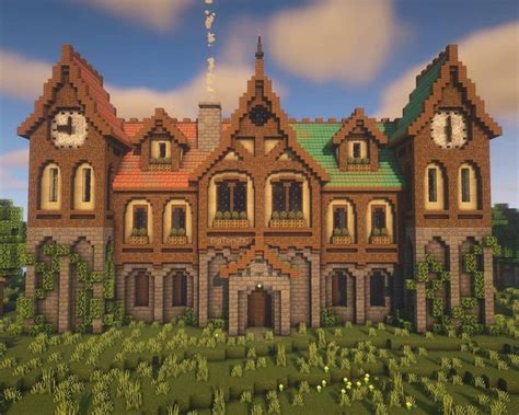 Minecraft Builds On Instagram Fantasy Mansion A Collab By Bigtonymc