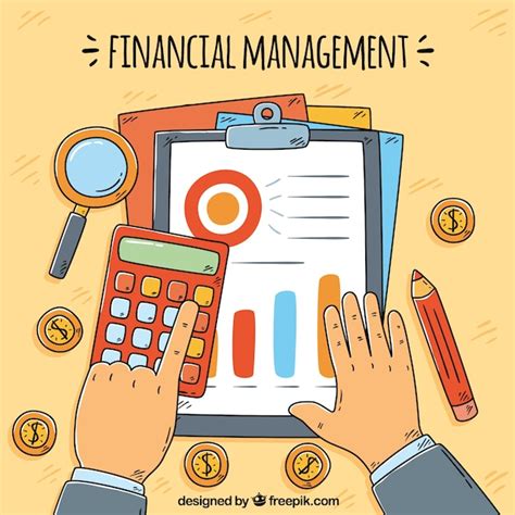 Concepto financiero clásico dibujado a mano Vector Gratis