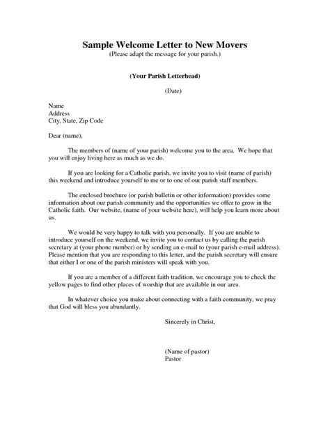 Welcome Letter To Visitors