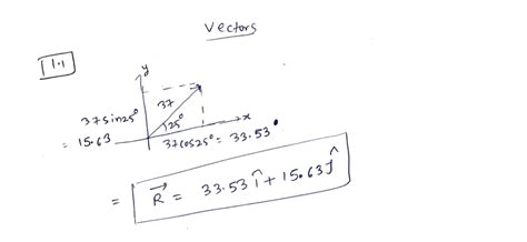 solved 1 1 determine the x and y components of a vector whose magnitude is tutorbin