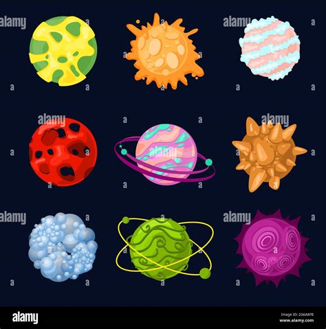 Ilustración vectorial conjunto de dibujos animados de colores