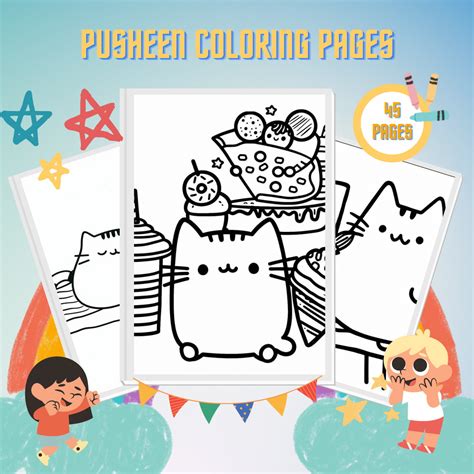 46 Disegni Da Colorare Di Pusheen Per Bambini PDF Stampabili Gratuiti