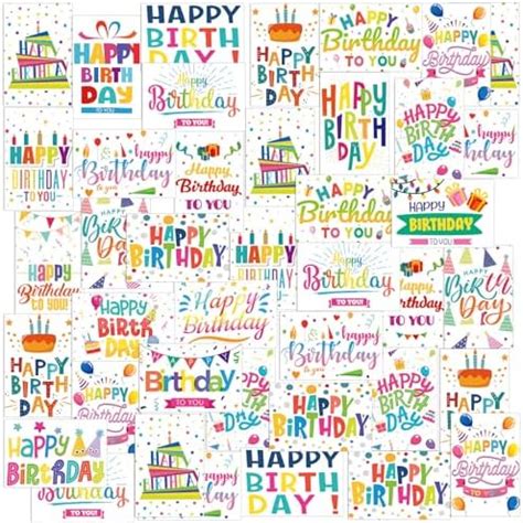 Amazon Pack Birthday Cards Bulk Unique Gold Foil Birthday