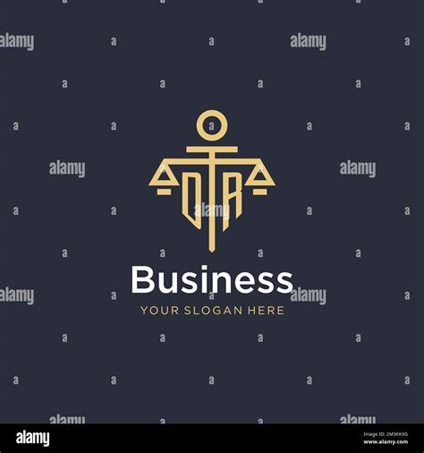 DR Initial Monogram Logo With Scale And Pillar Style Design Ideas Stock