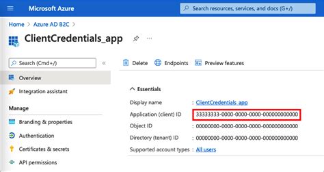 Find Client Secret Azure App
