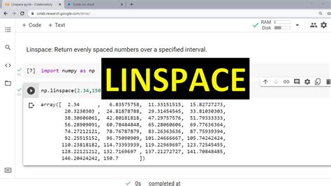 Python 2 Linspace YouTube