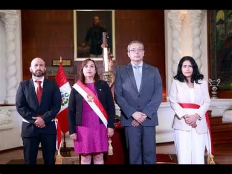 Presidenta de la República Dina Boluarte toma juramento a ministros de