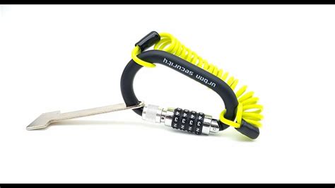Urban Ur Mousqueton Cadenas Pour Casque De Moto L Ger Code De