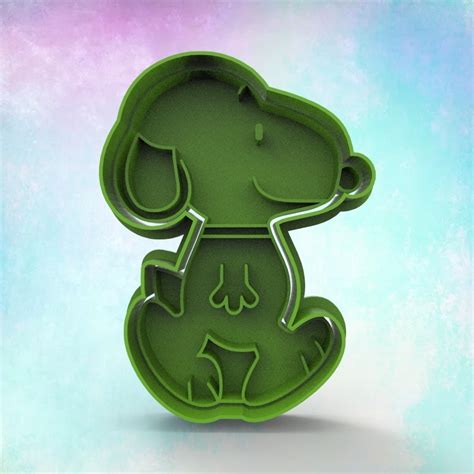 Archivo STL CORTANTE DE GALLETA SNOOPY Diseño de impresión en 3D