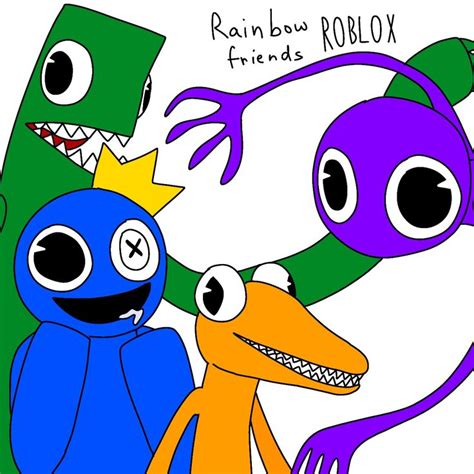 Rainbow Friends Roblox Friends Wallpaper Drawings Of Friends Funny