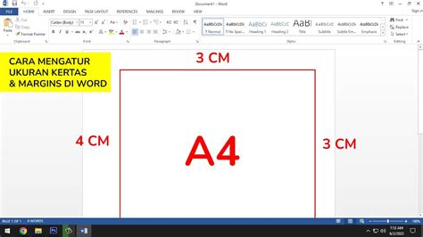 Cara Mengatur Ukuran Kertas Dan Margins Untuk Skripsi Makalah Laporan