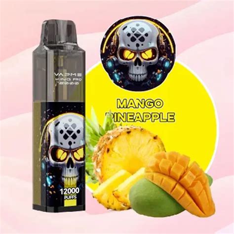 Original Vapme King 12000 Puff Disposable Vape 12k Desechable RGB Light