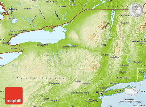 Map Of New York Rivers And Lakes United States Map