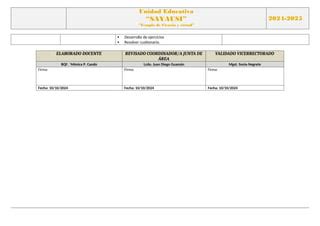 PLANIFICACIÒN QUIMICA TERCERO 2324245555 docx Descarga Gratuita