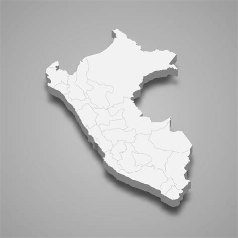 Mapa del país con fronteras Vector Premium